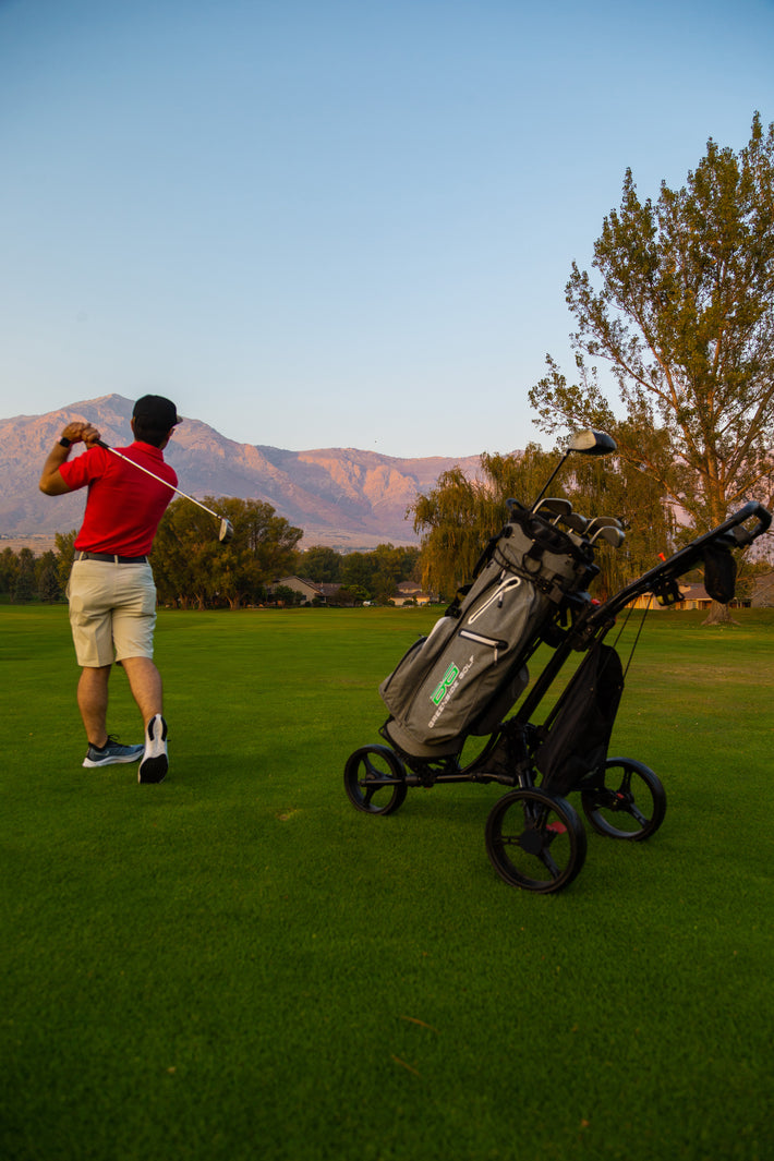 Golf Push Cart With Storage | The Greenside Golf G-Wagon